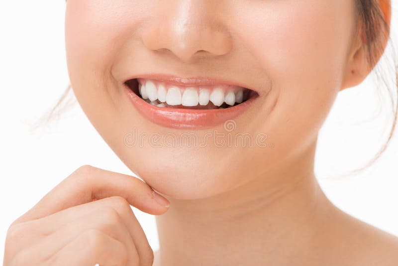Beautiful Smile with Healthy Teeth, Close-up Stock Image - Image of ...