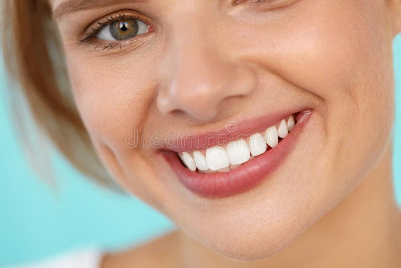 Beautiful Smile. Smiling Woman Face with White Teeth, Full Lips Stock ... Beautiful Smile. Smiling Woman Face with White Teeth, Full Lips Stock ...