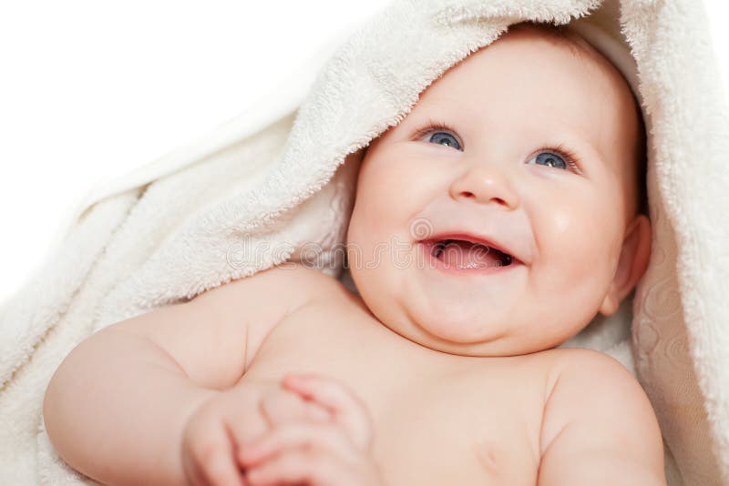A beautiful smiling baby stock photo. Image of innocent - 14548684