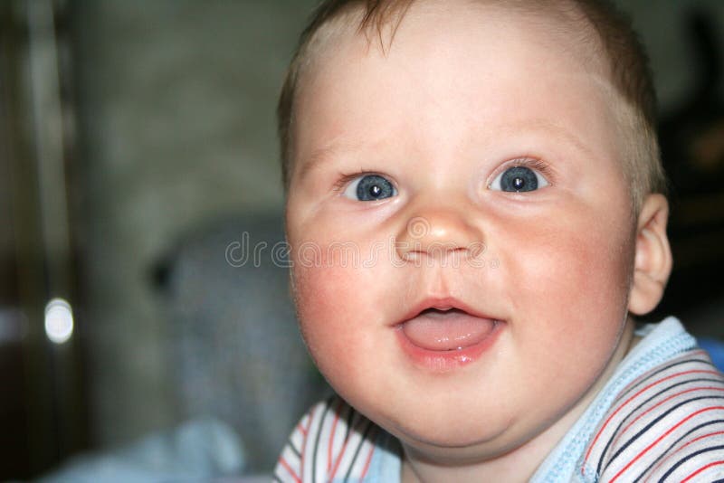 Beautiful smiling baby stock image. Image of face, grinning - 42353891