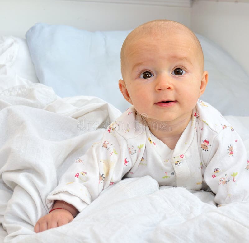 A beautiful smiling baby stock photo. Image of childhood - 88368712