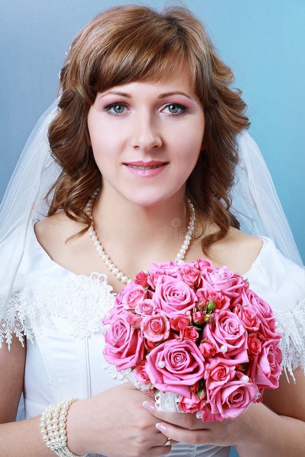 Beautiful smiling bride stock image. Image of happy, beautiful - 28676775