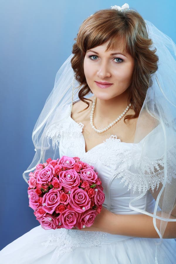 Beautiful smiling bride stock image. Image of happy, beautiful - 28676775