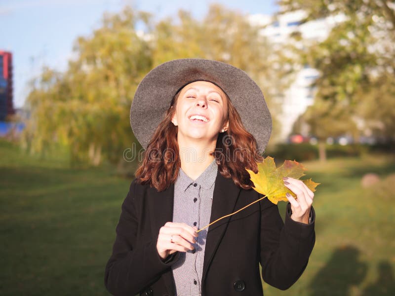 Beautiful Smiling Elegant Woman in Big Hat Smiling Portrait Stock Photo ... Beautiful Smiling Elegant Woman in Big Hat Smiling Portrait Stock Photo ...