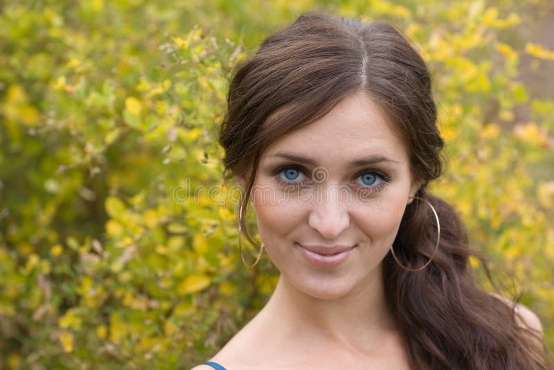 Beautiful smiling girl stock image. Image of outdoor - 16663021