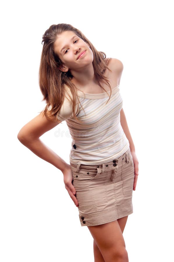 Beautiful Smiling Teenage Girl In Short Skirt Stock Photo - Image of ... Beautiful Smiling Teenage Girl In Short Skirt Stock Photo - Image of ...