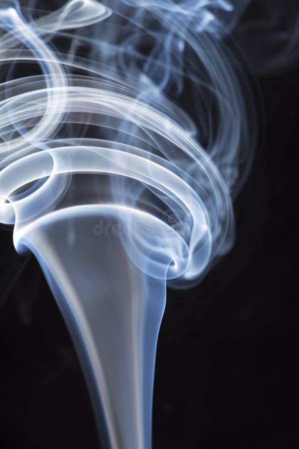 Beautiful White Smoke from a Burning Incense Stick Stock Image - Image ...