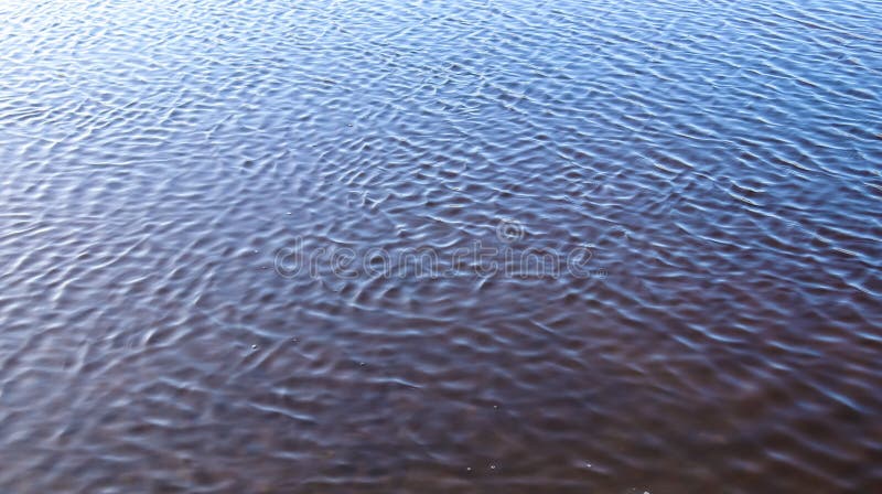 Beautiful Smooth Water Surface Texture with Small Waves and Sunlight ...
