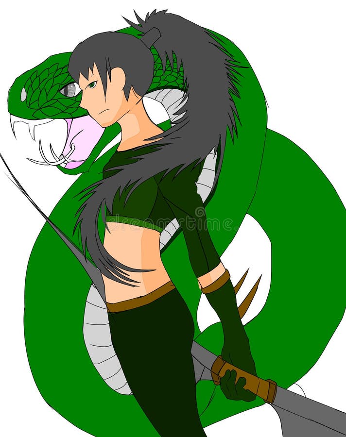 Female Anime Pose Sweetly Clueless Stock Photo - Illustration of ...