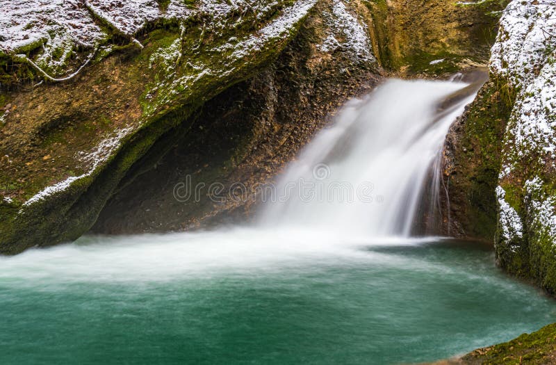 The Beautiful Eistobel in Winter Stock Photo - Image of forest, canyon ...