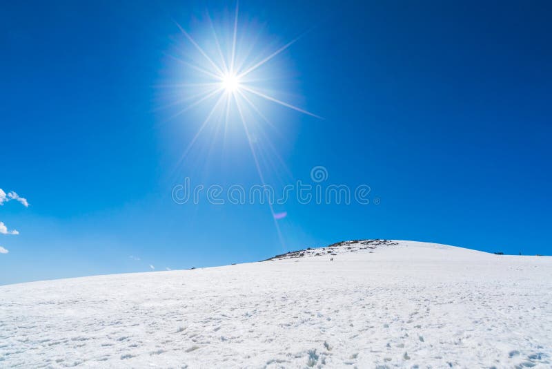 Beautiful Snow Covered Mountains Landscape Kashmir State, India Stock ...