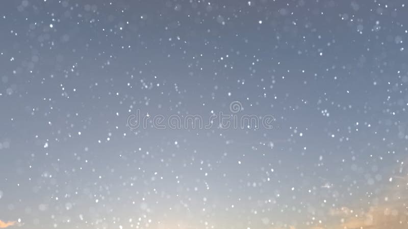 Beautiful Snow Fall on Clouds on Sky Background - Photo of Nature Stock ...