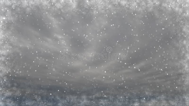 Beautiful Snow Fall on Clouds on Sky Background - Photo of Nature Stock ...