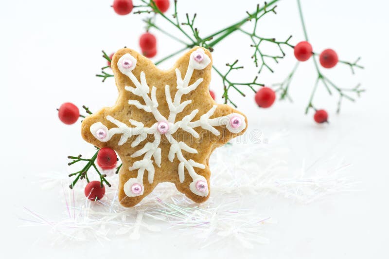 Beautiful snow gingerbread stock image. Image of handmade - 28226093