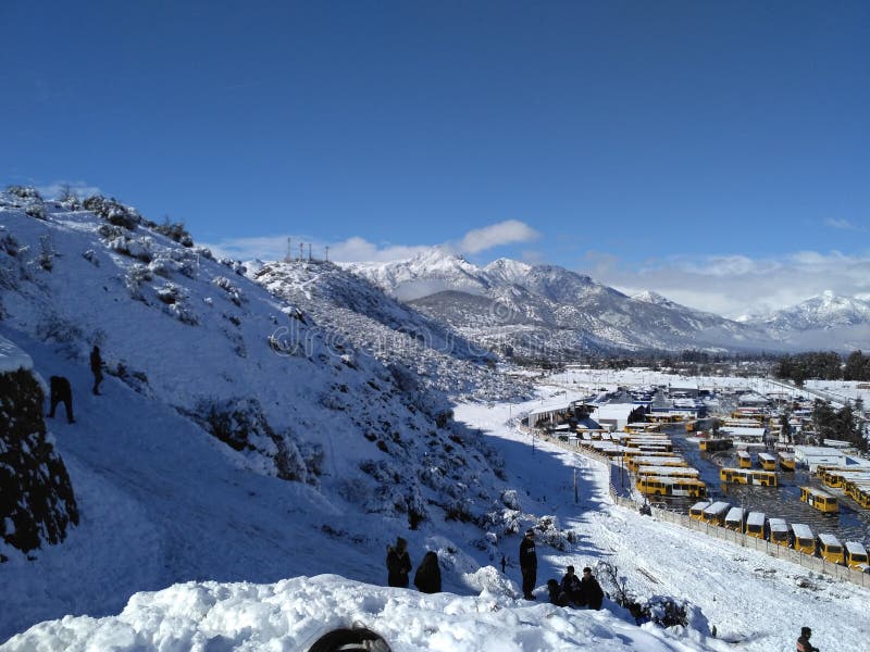 Beautiful snow on the hill editorial photo. Image of polar - 97240211