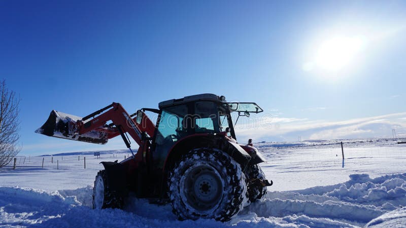 Snow Tractor stock image. Image of landscape, iceland - 262932067