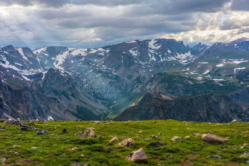 Beartooth Highway in Montana Stock Photo - Image of canyonin, landing ...