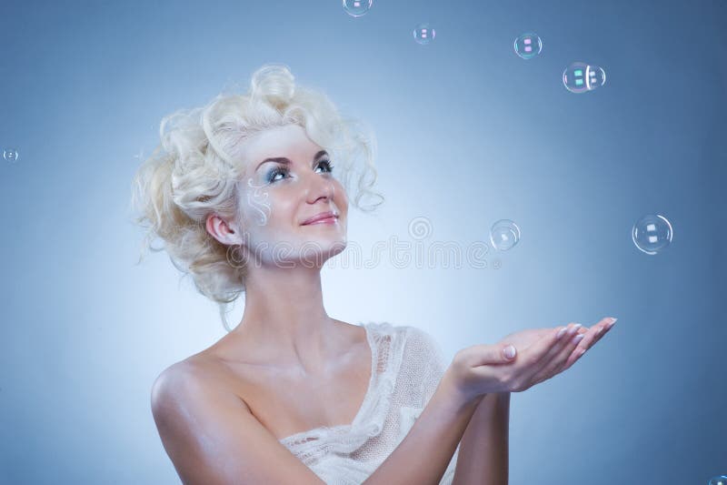 Beautiful snow queen stock photo. Image of frozen, beauty - 22223118