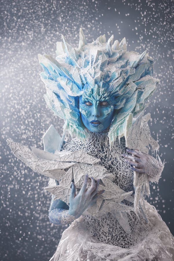 Beautiful Snow Queen stock photo. Image of female, glamour - 102910570