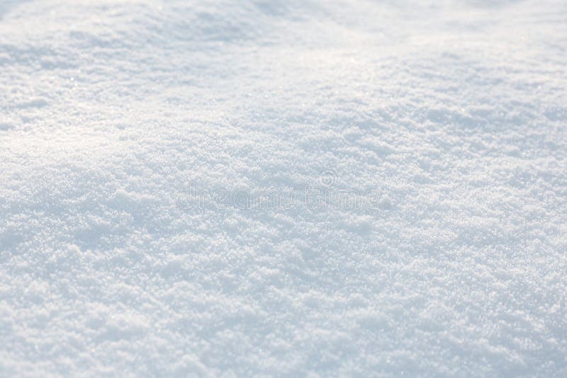 Beautiful Snow on Sunny Day in Winter Stock Photo - Image of snow, soft ...
