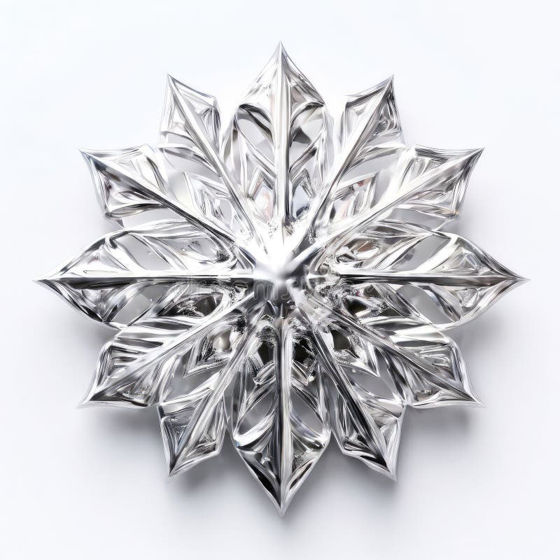 Beautiful Snowflake Crystals Close Up Stock Image - Image of white ...