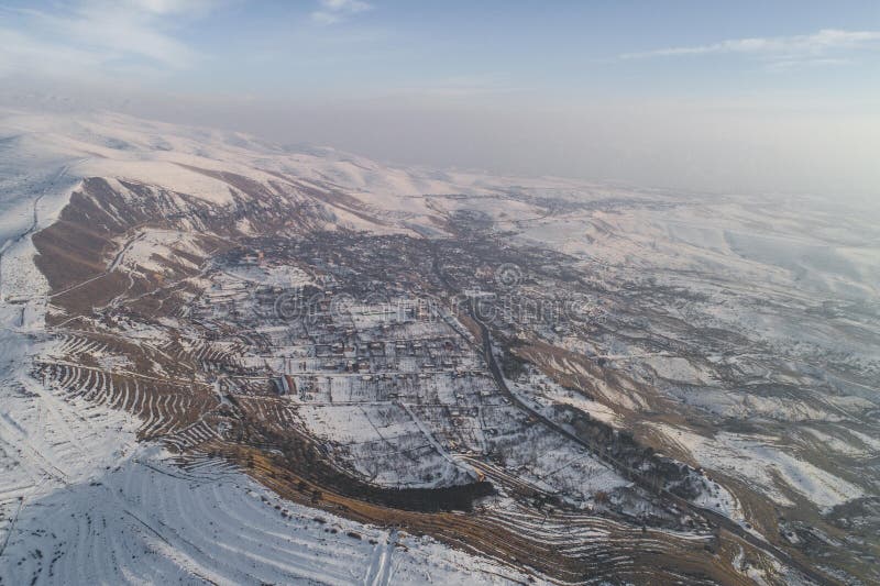 Beautiful snowy hills stock image. Image of holiday - 140024321