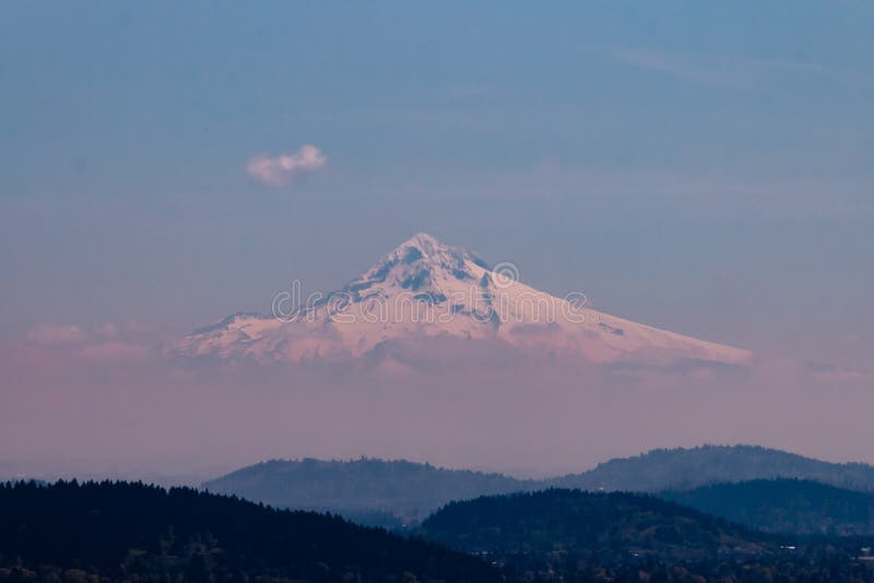 Beautiful Snowy Mountain with Clear Sky Stock Image - Image of alpine ...