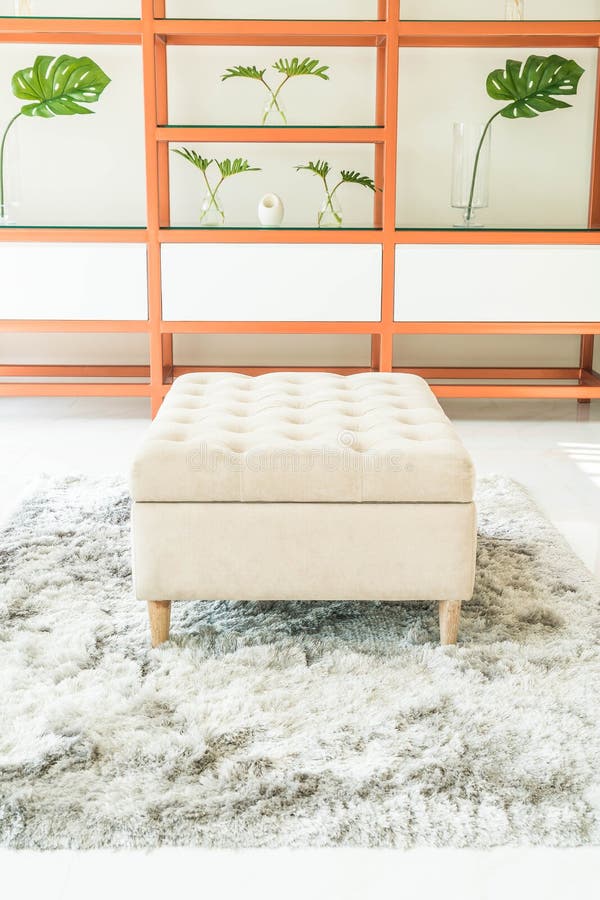 Beautiful Sofa Decoration in Living Room Stock Image - Image of green ...