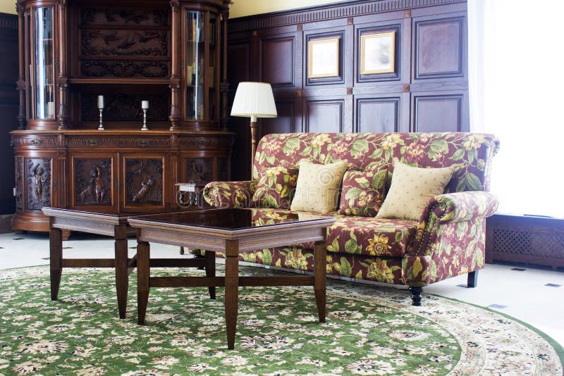 Beautiful Sofa in Interior Design. Stock Image - Image of sunny ...