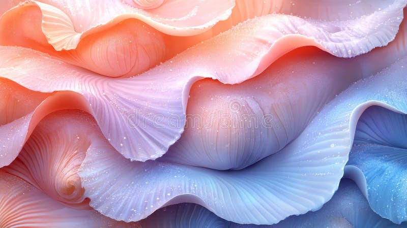 Beautiful Soft Pastel Colored Flowing Abstract Shell Textures ...