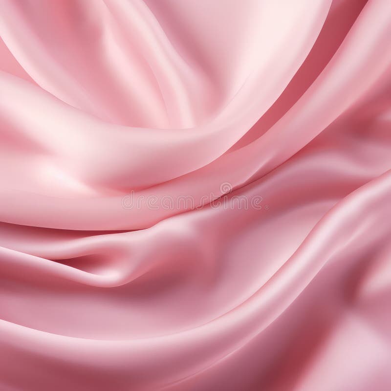 Soft Pink Silk Fabric Draped Elegantly in Gentle Folds Stock ...