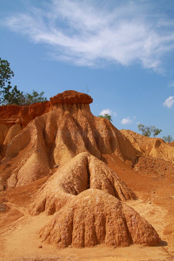 Beautiful soil erosion stock image. Image of cliff, rain - 14522051