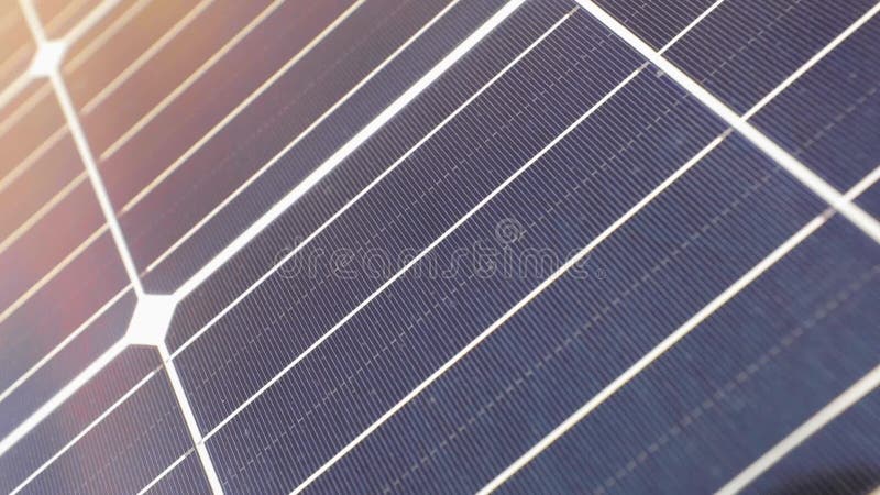 Beautiful Solar Panel Frame at Sunset, Close-up Solar Panel, Solar ...