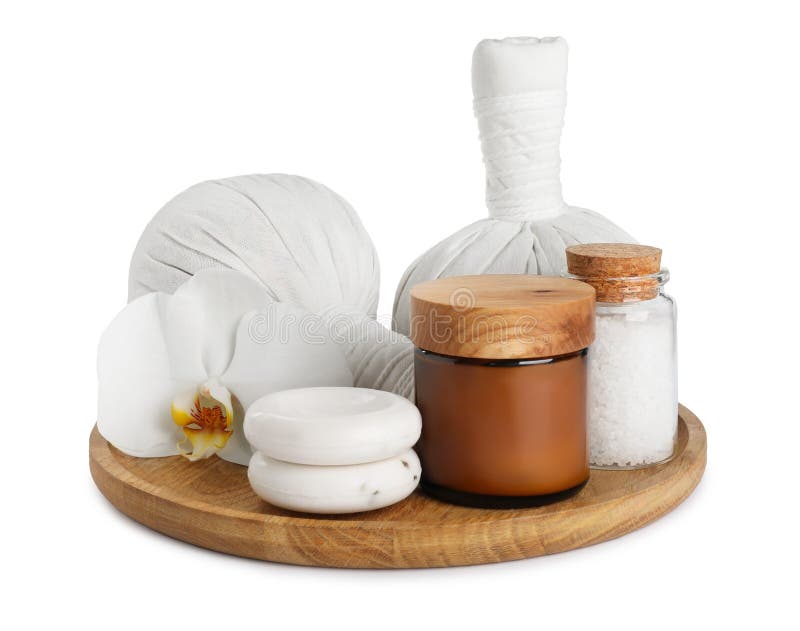 Beautiful Spa Composition with Different Body Care Products Isolated on ...