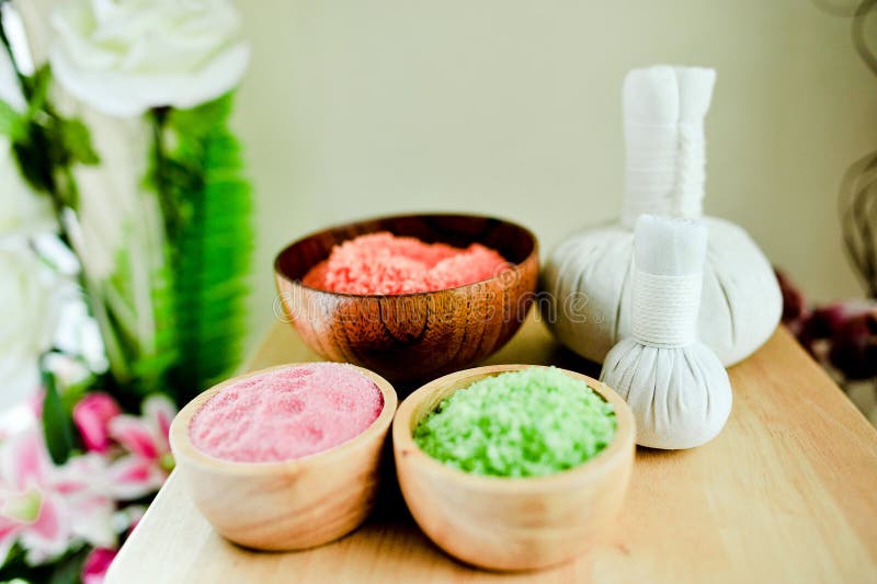 A Beautiful Spa Element on a White Fabric Floor Called a Couch. Stock ...