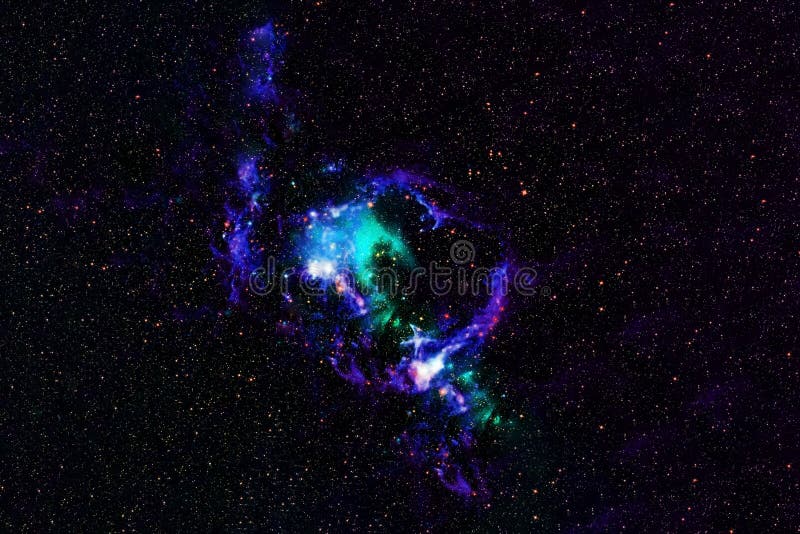 Beautiful Space, Blue Nebula. Elements of this Image Were Furnished by ...