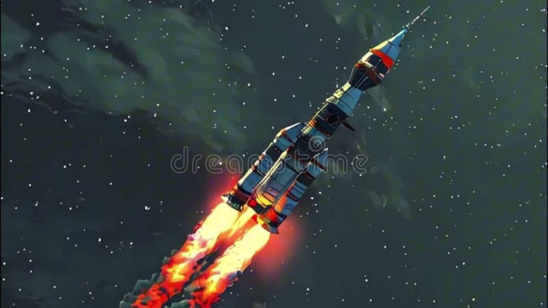 Beautiful Space Rocket Soars into Deep Sky with Bright Meteorites ...