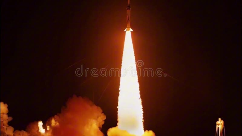 Beautiful Space Rocket Soars into Deep Sky with Bright Meteorites ...