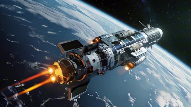 Beautiful Space Rocket Soars into Deep Sky with Bright Meteorites ...