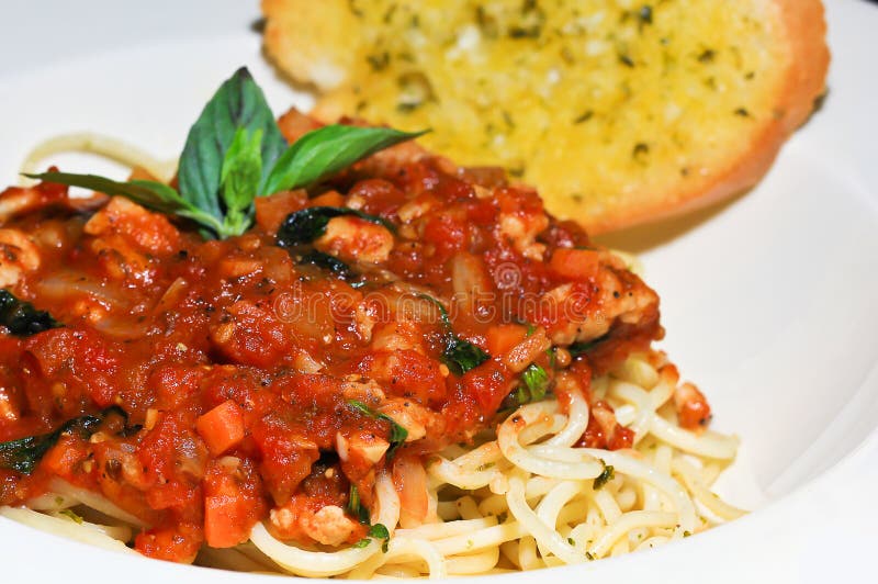 Beautiful spaghetti stock photo. Image of food, bread - 22098228