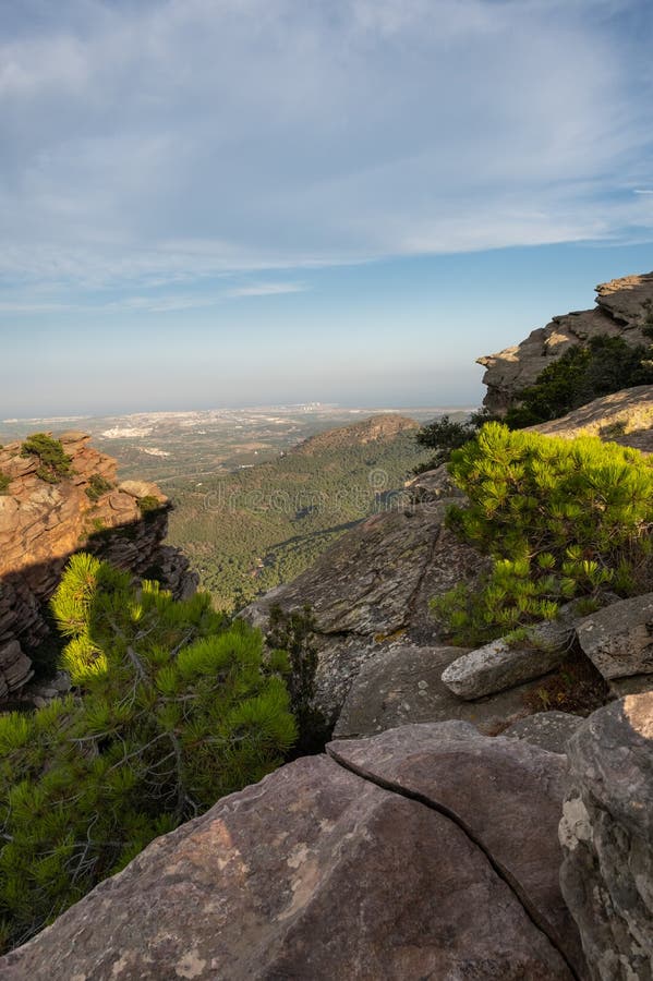 Beautiful Spanish Mountain Landscape with Soft Light Stock Image ...