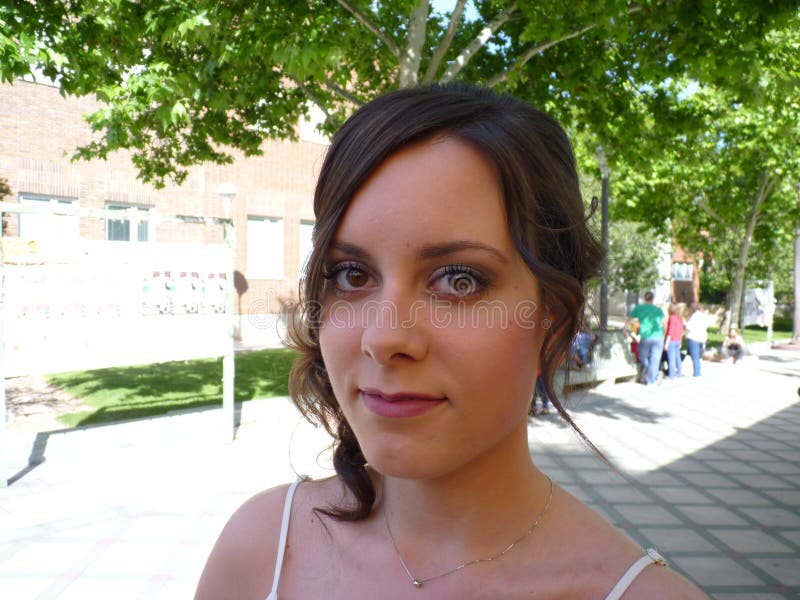 Beautiful Spanish Woman in the Foreground Stock Image - Image of ...