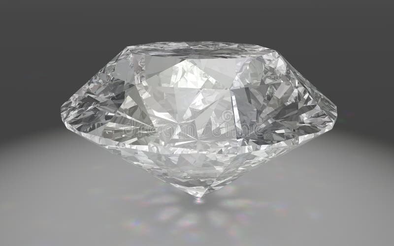 A Beautiful Sparkling Diamond Stock Illustration - Illustration of ...