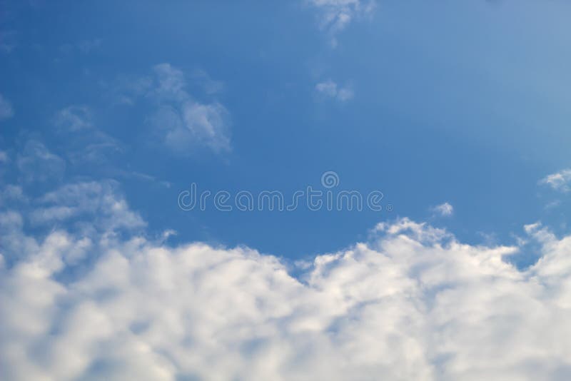 Beautiful Sparse Clouds in the Blue Sky.Cloudscape.Sunny Day. Blue Sky ...