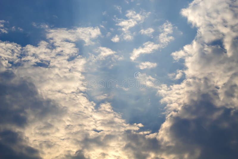 Beautiful Sparse Clouds in the Blue Sky. Stock Photo - Image of high ...