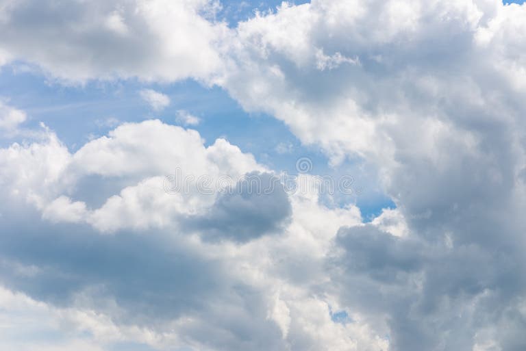 Beautiful Sparse Clouds in the Blue Sky.Cloudscape.Sunny Day. Blue Sky ...