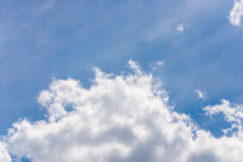 Beautiful Sparse Clouds in the Blue Sky.Cloudscape.Sunny Day. Blue Sky ...