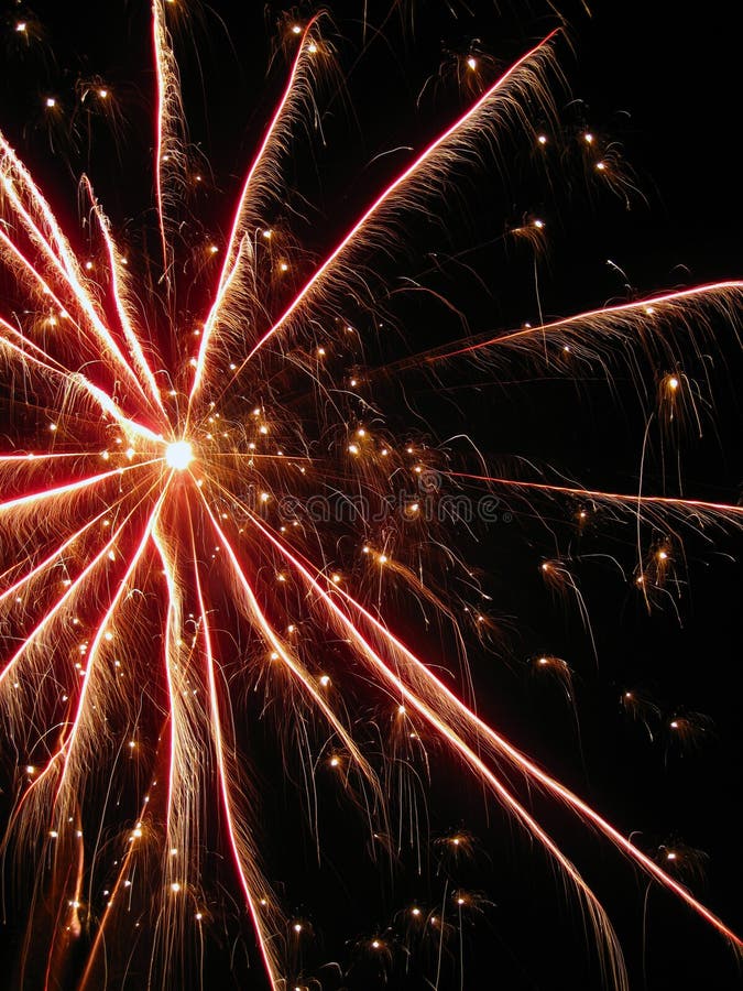 Beautiful Explosion of Festive Fireworks in the Night Sky. Stock Photo ...