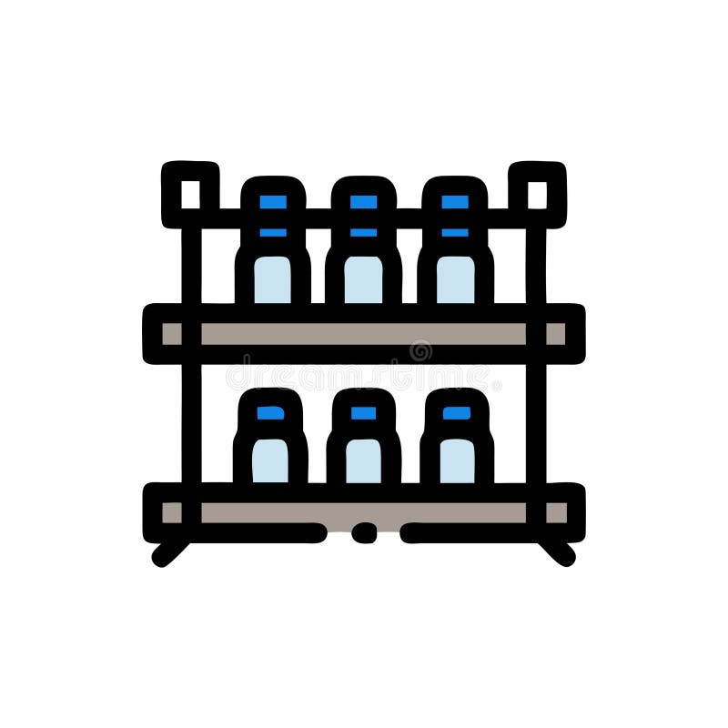 Beautiful Spice Rack for Stylish Decor Stock Vector - Illustration of ...