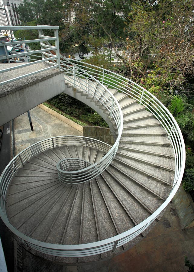 Beautiful spiraling stairs stock image. Image of climb - 12816619